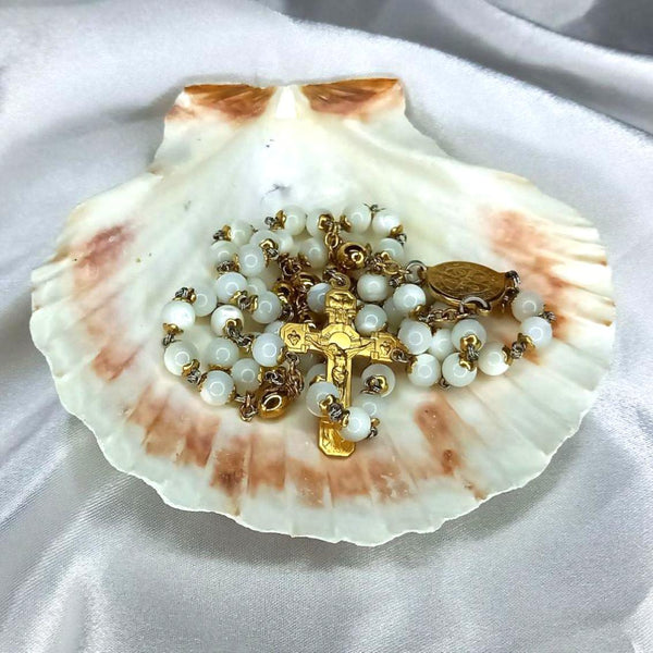 Chapelet En Nacre (Coquillage Trochus) "LE COMMUNICANDO ...